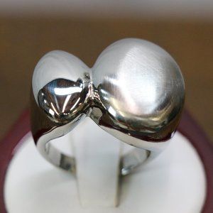 Jewelry | Steel Polished Satin Dome Ring | Poshmark